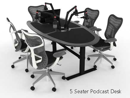 Podcast Desks - AKA Design podcast desk for Radio, Blogging and Voice Over